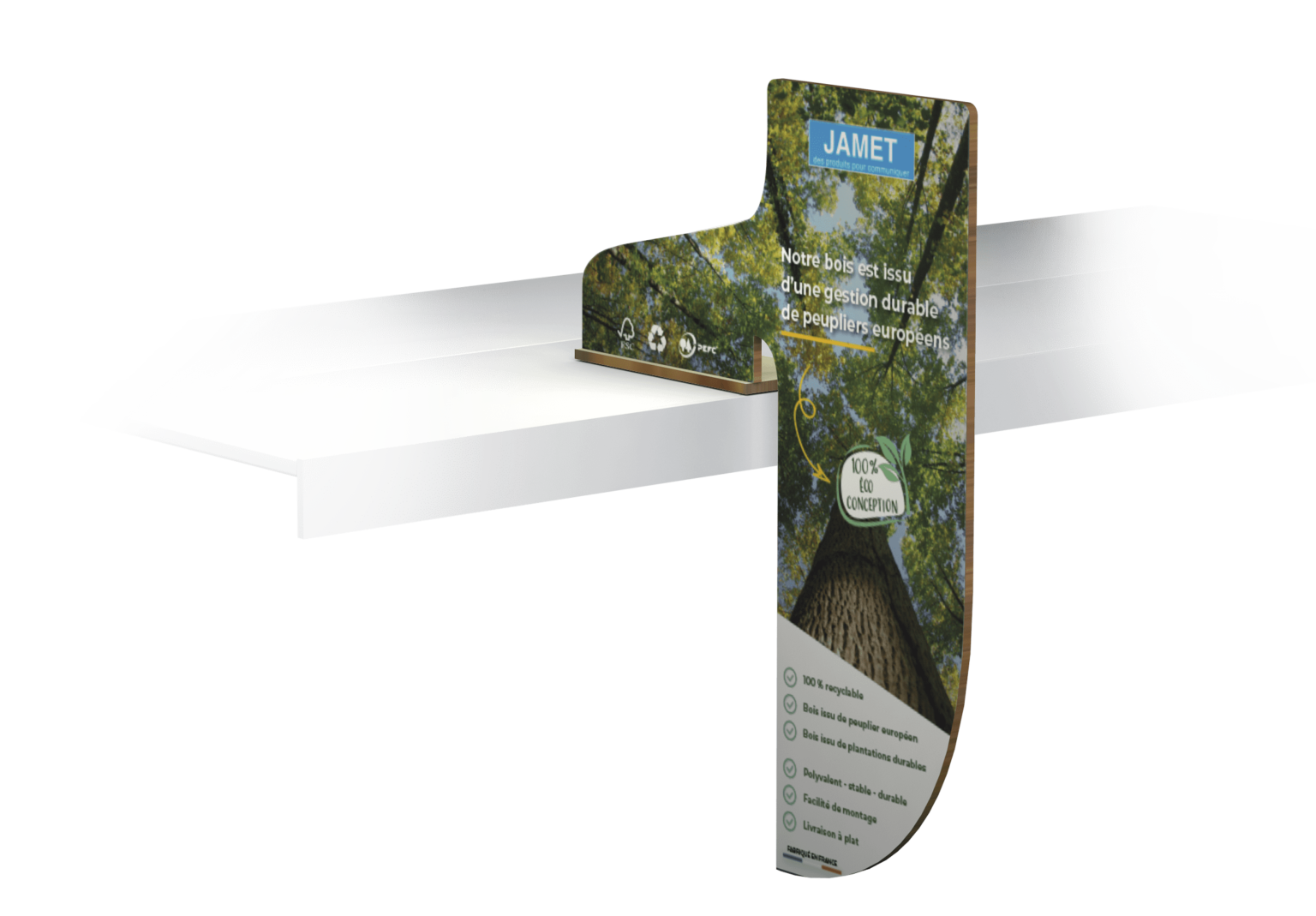 PLV BOIS - 100% Éco-responsable & Recyclable - JAMET